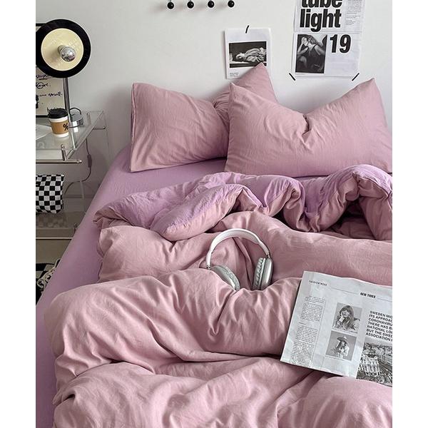 『タイムセール実施中』ZOZO問い合わせ番号:88503817ショップ:Mayree，メイリーブランド:Mayree，メイリー商品名:【 somni / ソニ 】バイカラー シングル ベッドカバー 枕カバー 寝具4点セットカテゴリ:インテリ...