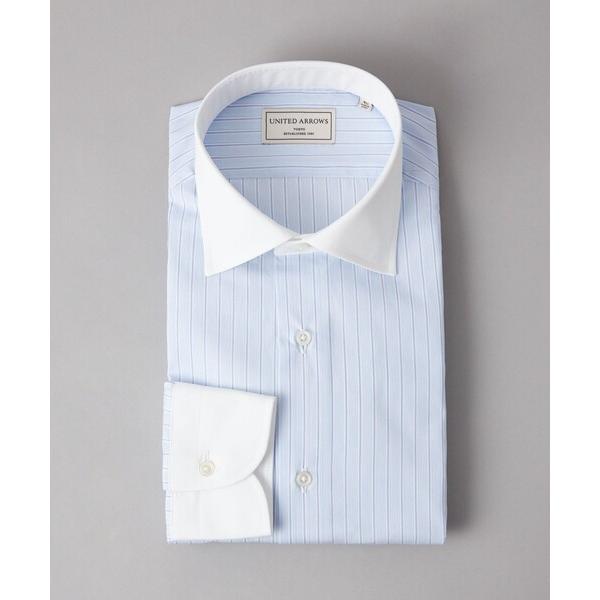 『セール実施中』ZOZO問い合わせ番号:88596114ショップ:UNITED ARROWS，ユナイテッドアローズブランド:UNITED ARROWS，ユナイテッドアローズ商品名:ALBINI オルタネイトストライプ セミワイドカラー クレ...