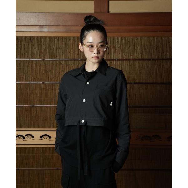 ZOZO問い合わせ番号:88596292ショップ:CREO STORE，クレオストアブランド:WITH OR WITHOUT，ウィズオアウィズアウト商品名:Cropped Silk Shirt/クロップドシルクシャツカテゴリ:トップス&gt...