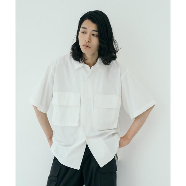 ZOZO問い合わせ番号:88596320ショップ:CREO STORE，クレオストアブランド:WITH OR WITHOUT，ウィズオアウィズアウト商品名:Utility Short Sleeve Silk Shirt/ユーティリティショー...