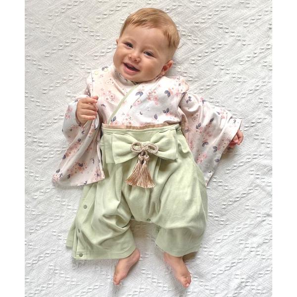 ※このアイテムは返品・交換対象外商品です。ZOZO問い合わせ番号:88597531ショップ:PUPPAPUPO，プッパプーポブランド:PUPPAPUPO，プッパプーポ商品名:ベビー 袴 ロンパースカテゴリ:ママ＆ベビー>ロンパースブラ...