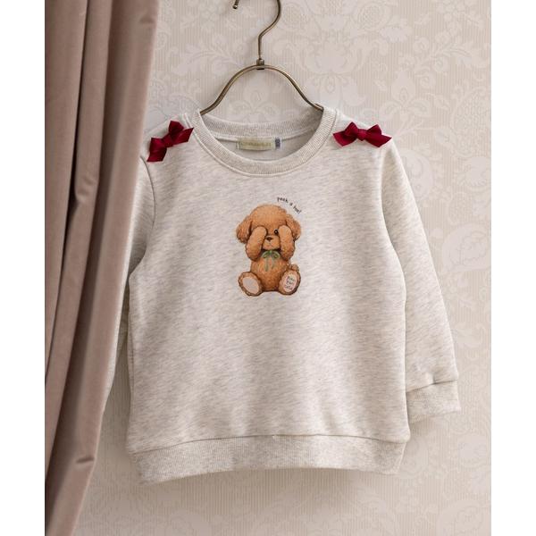 『タイムセール実施中』ZOZO問い合わせ番号:88599196ショップ:panpantutu，パンパンチュチュブランド:panpantutu，パンパンチュチュ商品名:テディベア・トイプードルスウェットトップカテゴリ:トップス>スウェッ...