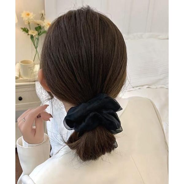 ZOZO問い合わせ番号:88631423ショップ:VIBGYOR，ヴィブジョーブランド:VIBGYOR Women，ヴィブジョー　ウィメン商品名:【float】オーガンジー シンプル シフォン シュシュカテゴリ:ヘアアクセサリー>シュ...