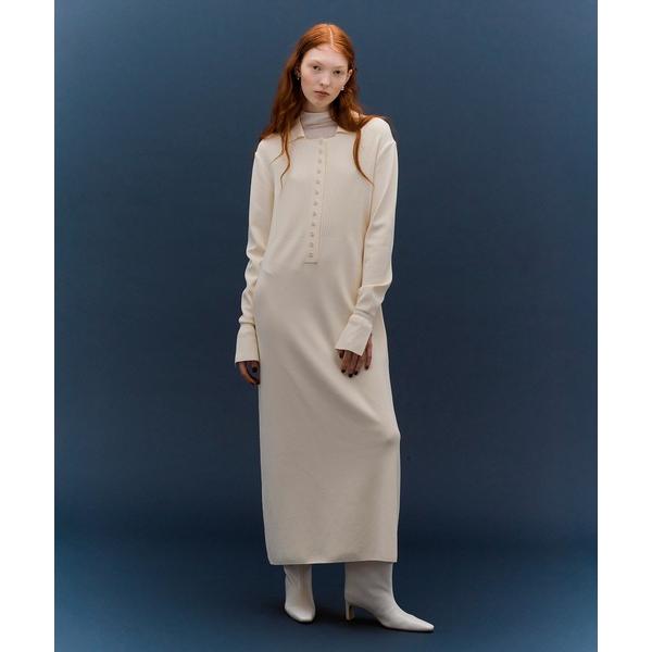 『タイムセール実施中』ZOZO問い合わせ番号:88631712ショップ:ADAM ET ROPE'，アダムエロペブランド:ADAM ET ROPE'，アダムエロペ商品名:【洗える】ボタンニットポロワンピースカテゴリ:ワンピース/ドレス&gt...