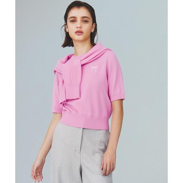 『セール実施中』ZOZO問い合わせ番号:88650805ショップ:STRAWBERRY-FIELDS，ストロベリーフィールズブランド:STRAWBERRY-FIELDS，ストロベリーフィールズ商品名:リボンエンブレム刺しゅうニットカテゴリ:...