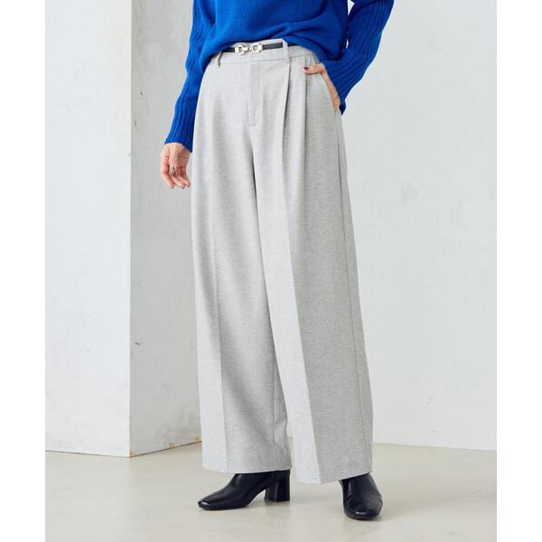 『タイムセール実施中』ZOZO問い合わせ番号:88672766ショップ:COMME CA ISM，コムサイズムブランド:COMME CA ISM，コムサイズム商品名:フラノ調ジャージー　ワイドパンツカテゴリ:パンツ>その他パンツブラン...