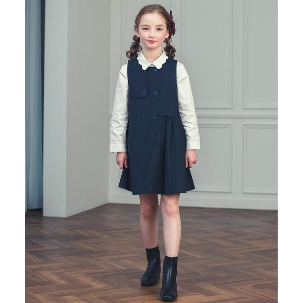 ZOZO問い合わせ番号:88672898ショップ:perky room，パーキールームブランド:DRESCCO，ドレスコ，perky room，パーキールーム商品名:ダブルブレストアシンメトリープリーツワンピースカテゴリ:ワンピース/ドレス...