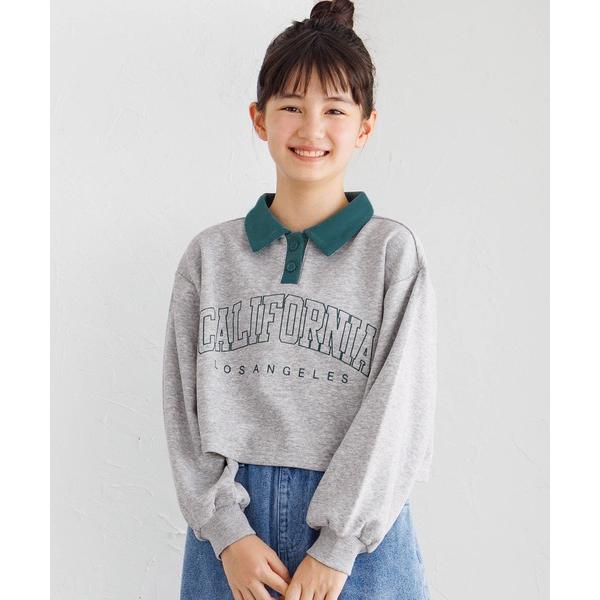 『タイムセール実施中』ZOZO問い合わせ番号:88673310ショップ:coca，コカブランド:coca（coca），コカ商品名:「WEB限定セール」キッズ 裏毛短丈プリントポロカラースウェットトップスカテゴリ:トップス>スウェットブ...