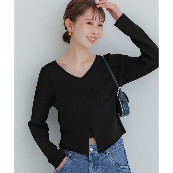 ZOZO問い合わせ番号:88673378ショップ:coca，コカブランド:coca（coca），コカ商品名:フロントスリットVネックニットカテゴリ:トップス>ニット/セーターブランド品番:36-240731001-11素材:レーヨン5...