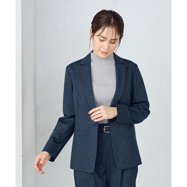 ZOZO問い合わせ番号:88674090ショップ:COMME CA ISM，コムサイズムブランド:COMME CA ISM，コムサイズム商品名:【セットアップ対応】メランジジャージ　テーラードジャケットカテゴリ:フォーマルスーツ/小物&gt...