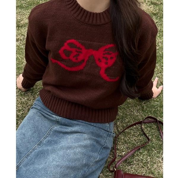 『タイムセール実施中』ZOZO問い合わせ番号:88706189ショップ:Ada.，エイダブランド:by your closet，バイユアークローゼット商品名:もちもち リボン ニットカテゴリ:トップス>ニット/セーターブランド品番:d...