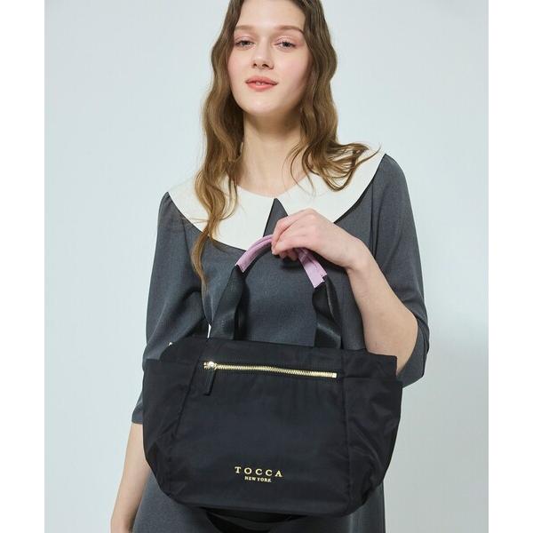 ZOZO問い合わせ番号:88707091ショップ:TOCCA，トッカブランド:TOCCA，トッカ商品名:NUOTO NYLON TOTE トートバッグカテゴリ:バッグ>トートバッグブランド品番:BOTZGM0660素材:ブラック（ショ...