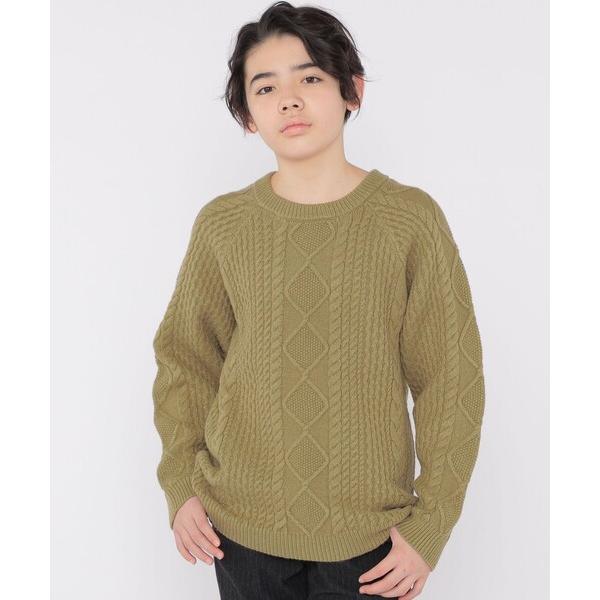 『タイムセール実施中』ZOZO問い合わせ番号:88709786ショップ:SHIPS KIDS，シップス キッズブランド:SHIPS，シップス商品名:SHIPS KIDS:140〜160cm /〈洗濯機可能〉ケーブル ニットカテゴリ:トップス...