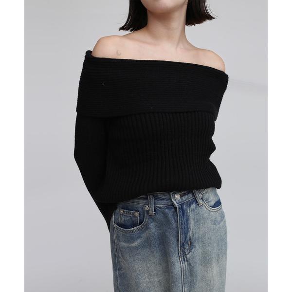 ZOZO問い合わせ番号:88803514ショップ:Dita，ディータブランド:Judin，ジュディン商品名:ルーズオフショルリブニット【JD】カテゴリ:トップス>ニット/セーターブランド品番:dl-53204257素材:ポリエステル：...