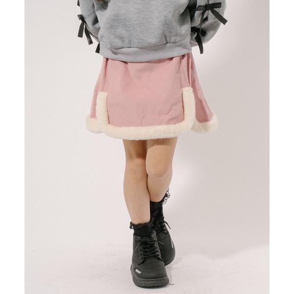 『タイムセール実施中』ZOZO問い合わせ番号:88805026ショップ:moredays store，モアデイズ・ストアブランド:URBAN CHERRY，アーバンチェリー商品名:【Mielボアシリーズ】裾ボアスリット台形ミニスカートカテゴ...