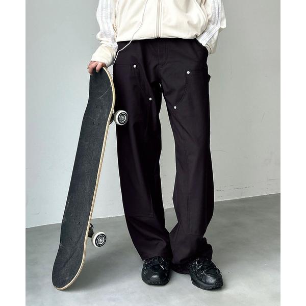 ZOZO問い合わせ番号:88835912ショップ:Auntie Rosa，アンティローザブランド:UNDERSTATEMENTs，アンダーステイトメント商品名:【ユニセックス】ダブルニーペインターストレートワイドスラックスカテゴリ:パンツ&...