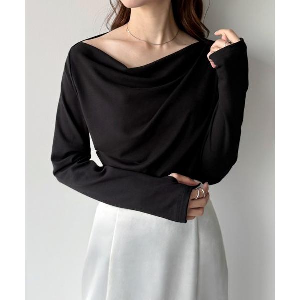 『タイムセール実施中』ZOZO問い合わせ番号:88837864ショップ:JUNOAH，ジュノアブランド:mipiarl，ミピアール商品名:薄手ドレープトップスカテゴリ:トップス>Tシャツ/カットソーブランド品番:fryo045-015...