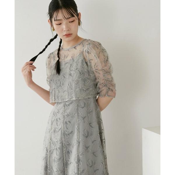 『タイムセール実施中』ZOZO問い合わせ番号:88871072ショップ:nissen，ニッセンブランド:Callarus，カラルス商品名:〔Callarus〕刺繍ボレロロング丈ワンピースドレスカテゴリ:ワンピース/ドレス>ドレスブラン...