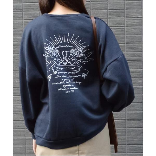 『タイムセール実施中』ZOZO問い合わせ番号:88871476ショップ:VIBGYOR，ヴィブジョーブランド:spiritoso，スピリトーゾ商品名:【spiritoso】裏起毛エンジェル刺繍プルオーバーカテゴリ:トップス>スウェット...