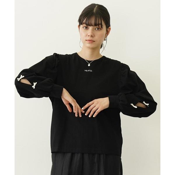 『セール実施中』ZOZO問い合わせ番号:88872438ショップ:MILKFED.，ミルクフェドブランド:MILKFED.，ミルクフェド商品名:RIBBON L/S TOPカテゴリ:トップス>Tシャツ/カットソーブランド品番:1032...