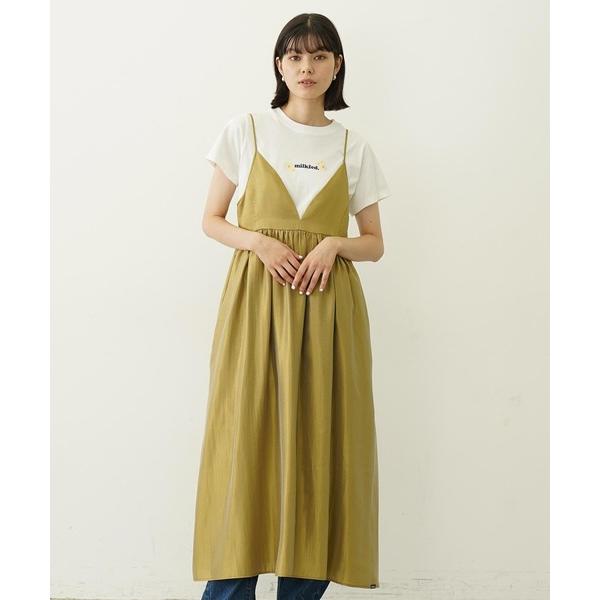 『セール実施中』ZOZO問い合わせ番号:88872481ショップ:MILKFED.，ミルクフェドブランド:MILKFED.，ミルクフェド商品名:SHINY CAMISOLE DRESSカテゴリ:ワンピース/ドレス>ワンピースブランド品...