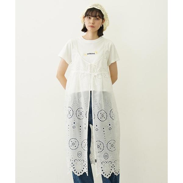 『タイムセール実施中』ZOZO問い合わせ番号:88872484ショップ:MILKFED.，ミルクフェドブランド:MILKFED.，ミルクフェド商品名:CUTWORK CAMISOLE DRESSカテゴリ:ワンピース/ドレス>ワンピース...