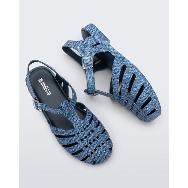 『セール実施中』ZOZO問い合わせ番号:88872678ショップ:melissa，メリッサブランド:melissa，メリッサ商品名:MELISSA POSSESSION PRINT DENIM ADカテゴリ:シューズ>サンダルブランド...