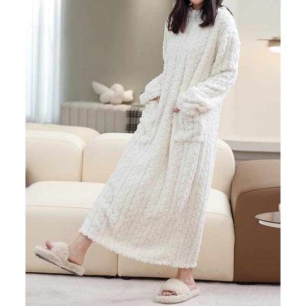 『タイムセール実施中』ZOZO問い合わせ番号:88873015ショップ:Ada.，エイダブランド:Miniministore，ミニミニストア商品名:フリースワンピースパジャマ 冬レディースカテゴリ:ルームウェア>ルームウェア/パジャマ...