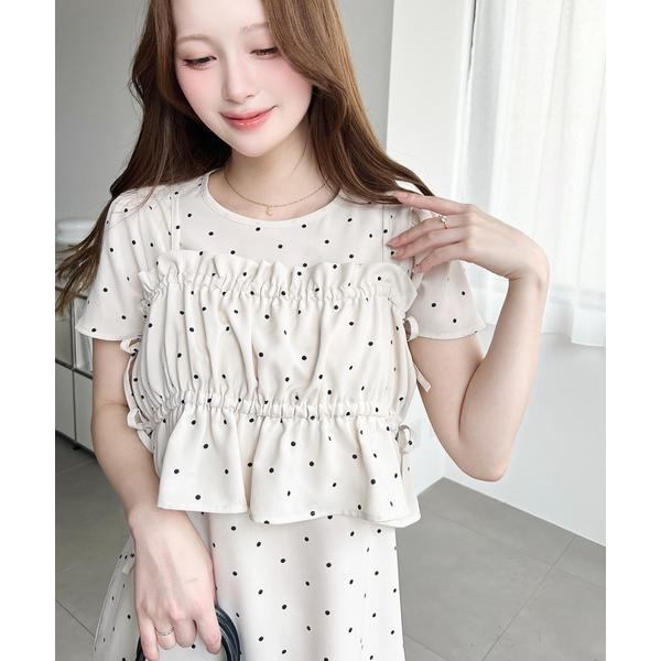 ZOZO問い合わせ番号:88873398ショップ:moment+，モーメントプラスブランド:moment+，モーメントプラス商品名:半袖ビスチェ付きワンピースカテゴリ:ワンピース/ドレス>ワンピースブランド品番:mt05072素材:【...