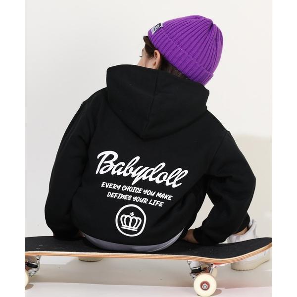 『タイムセール実施中』ZOZO問い合わせ番号:88905033ショップ:BABYDOLL，ベビードールブランド:BABYDOLL，ベビードール商品名:親子お揃い バックメッセージ パーカー 9933Kカテゴリ:トップス>パーカーブラン...