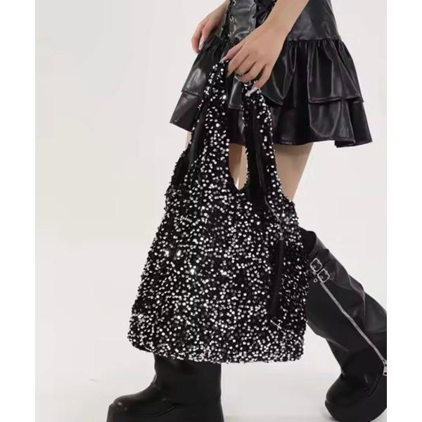 『タイムセール実施中』ZOZO問い合わせ番号:88905388ショップ:Port，ポートブランド:Port，ポート商品名:【 Port / ポート 】 スパンコール ミニポーチ付き トートバッグカテゴリ:バッグ>トートバッグブランド品...