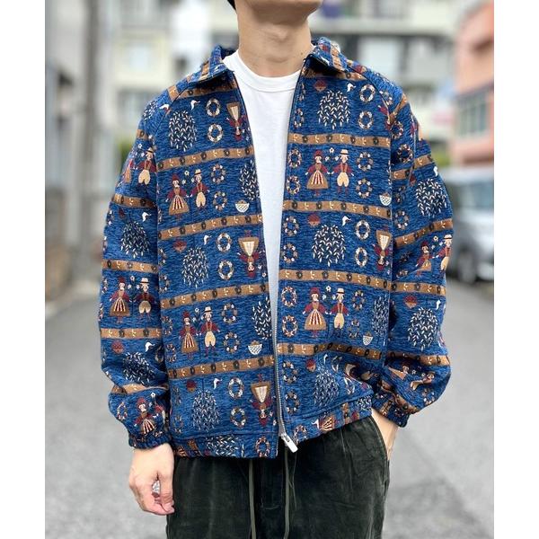 『タイムセール実施中』ZOZO問い合わせ番号:88939080ショップ:BEATJIVE，ビートジャイブブランド:BEATJIVE，ビートジャイブ商品名:ジップ ブルゾン ゴブラン織り ジャケット メンズカテゴリ:ジャケット/アウター&gt...