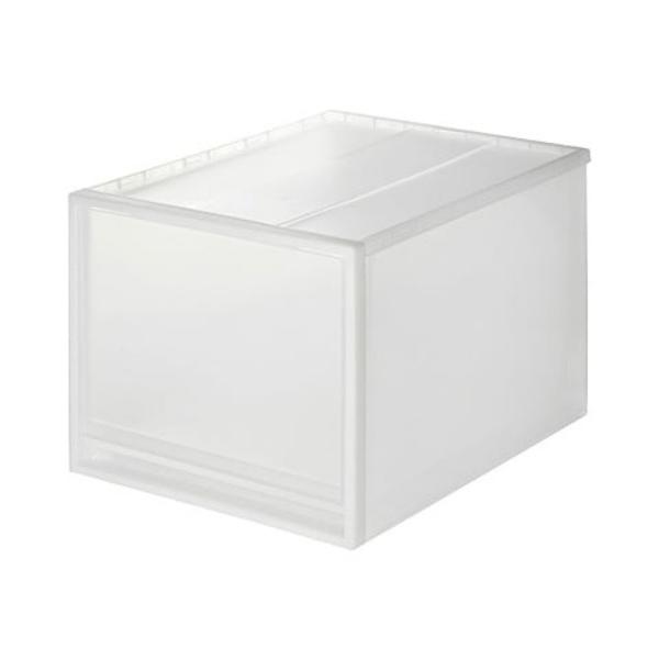 ZOZO問い合わせ番号:88939851ショップ:無印良品，ムジルシリョウヒンブランド:無印良品，ムジルシリョウヒン商品名:〔旧サイズ：引出式・深〕ポリプロピレン　収納ケース　　大　約幅３４ｘ奥行４４．５ｘ高さ３０ｃｍカテゴリ:インテリア&...