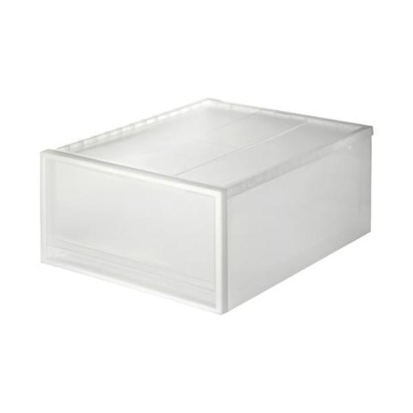 ZOZO問い合わせ番号:88939855ショップ:無印良品，ムジルシリョウヒンブランド:無印良品，ムジルシリョウヒン商品名:〔旧サイズ：引出式・大〕ポリプロピレン　クローゼットケース　中　約幅４４×奥行５５×高さ２４ｃｍカテゴリ:インテリア...