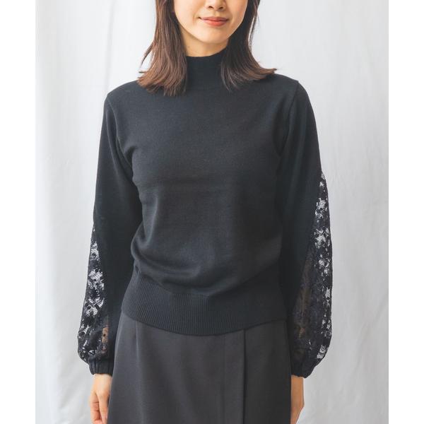 『タイムセール実施中』ZOZO問い合わせ番号:88941935ショップ:NARACAMICIE，ナラカミーチェブランド:NARACAMICIE，ナラカミーチェ商品名:【NARACAMICIE】レース袖ニットプルオーバーカテゴリ:トップス&g...