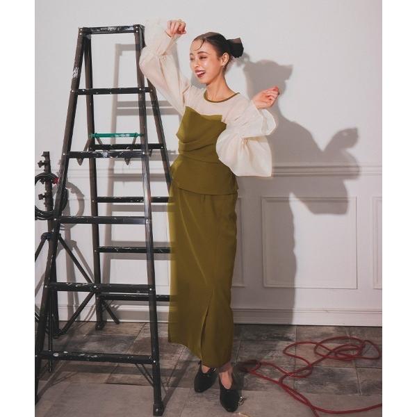 ZOZO問い合わせ番号:89005660ショップ:DONOBAN，ドノバンブランド:DONOBAN，ドノバン，ANDRESD，アンドレスド商品名:【ANDRESD】draped bustier flocky dress ドレス 結婚式 成人...