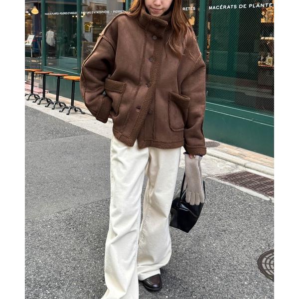 『セール実施中』ZOZO問い合わせ番号:89036953ショップ:CANAL JEAN，キャナルジーンブランド:CANAL JEAN，キャナルジーン，El mar，エルマール商品名:El mar　フェイクムートンジャケットカテゴリ:ジャケッ...