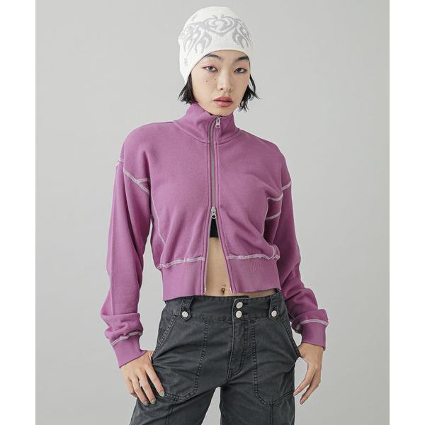 『セール実施中』ZOZO問い合わせ番号:89036999ショップ:X-girl，エックスガールブランド:X-girl，エックスガール商品名:STITCH ZIP UP SWEAT TOPカテゴリ:トップス>スウェットブランド品番:10...