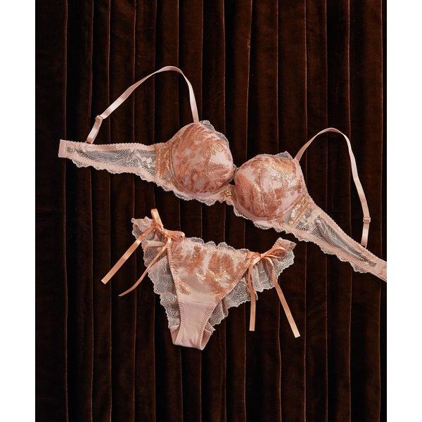 『セール実施中』ZOZO問い合わせ番号:89038687ショップ:une nana cool，ウンナナクールブランド:une nana cool，ウンナナクール商品名:箔プリントレースがキラキラ 3/4カップブラカテゴリ:アンダーウェア&g...