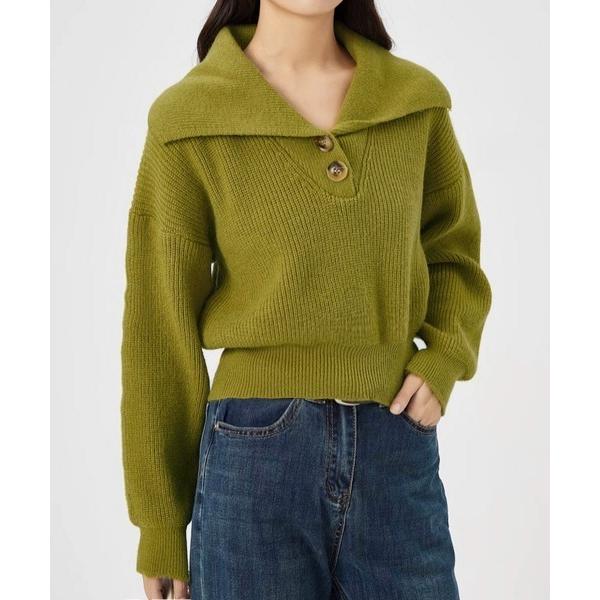 『タイムセール実施中』ZOZO問い合わせ番号:89038975ショップ:Ada.，エイダブランド:Miniministore，ミニミニストア商品名:ニットトップス ショート丈 韓国風 秋冬カテゴリ:トップス>ニット/セーターブランド品...