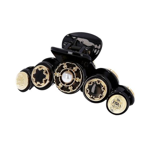 ZOZO問い合わせ番号:89106882ショップ:Karlas，カルラスブランド:Mela Bianca，メラビアンカ商品名:Mela Bianca/メラビアンカ 韓国 レザー パール ルナ ヘアクロー ヘアクリップ バレッタ バンスクリッ...