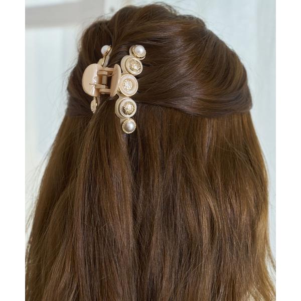 ZOZO問い合わせ番号:89106891ショップ:Karlas，カルラスブランド:Mela Bianca，メラビアンカ商品名:Mela Bianca/メラビアンカ 韓国 パール マーブル マット クロークリップ デボラ ヘアクリップ バレッ...