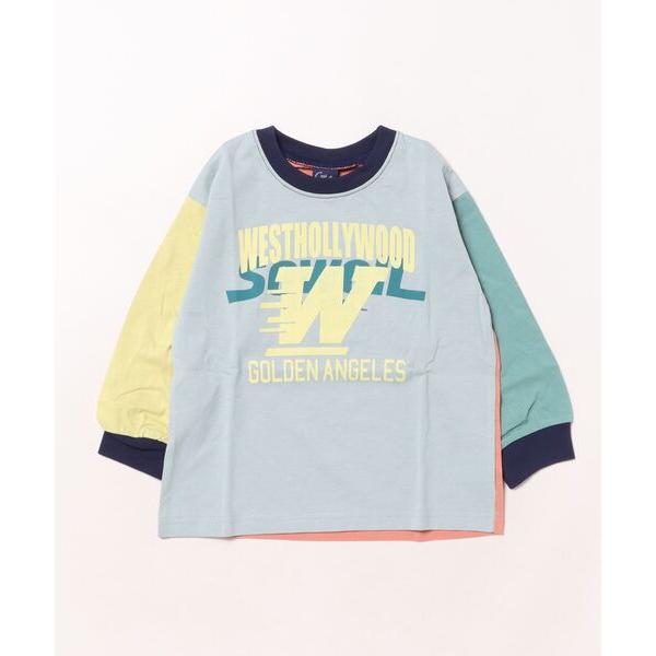 『セール実施中』ZOZO問い合わせ番号:89107082ショップ:こどもの森e-shop，コドモノモリイーショップブランド:Crescent，クレッセント商品名:ロゴプリントクレイジー配色長袖Tシャツ・ロンTカテゴリ:トップス>Tシャ...