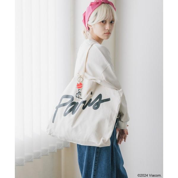 ZOZO問い合わせ番号:89139395ショップ:Parks TOKYO，パークストウキョウブランド:PARKS TOKYO SELECT，パークストウキョウセレクト商品名:EMILY IN PARIS × FUDGE / TOTE BAG...