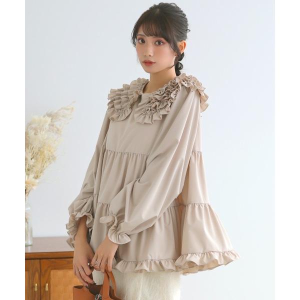 ZOZO問い合わせ番号:89139571ショップ:Meraki，メラキブランド:MERAKI，メラキ商品名:フリルカラーティアードブラウスカテゴリ:トップス>シャツ/ブラウスブランド品番:M809素材:ポリエステル65%、ビスコース3...