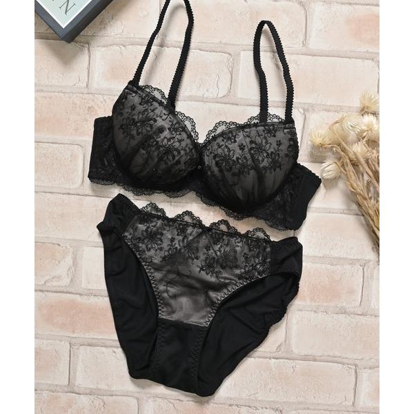 ※このアイテムは返品・交換対象外商品です。ZOZO問い合わせ番号:89140513ショップ:Honeys，ハニーズブランド:Honeys，ハニーズ，GLACIER，グラシア商品名:花柄刺繍ブラセットカテゴリ:アンダーウェア>ブラ&am...