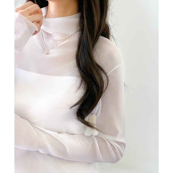 『タイムセール実施中』ZOZO問い合わせ番号:89141382ショップ:by LEGNA，バイレグナブランド:by LEGNA，バイレグナ商品名:カットオフハイネックシアーインナートップスカテゴリ:トップス>Tシャツ/カットソーブラン...