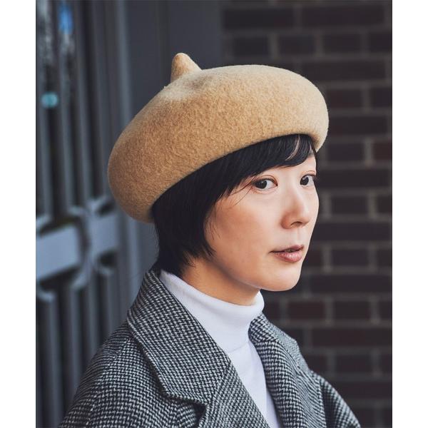 ZOZO問い合わせ番号:89234084ショップ:ABBEY MARKET，アビーマーケットブランド:YOKOI BERET，ヨコイベレー商品名:とんがりベレー帽 MARRON(マロン)【日本製】カテゴリ:帽子>ハンチング/ベレー帽ブ...