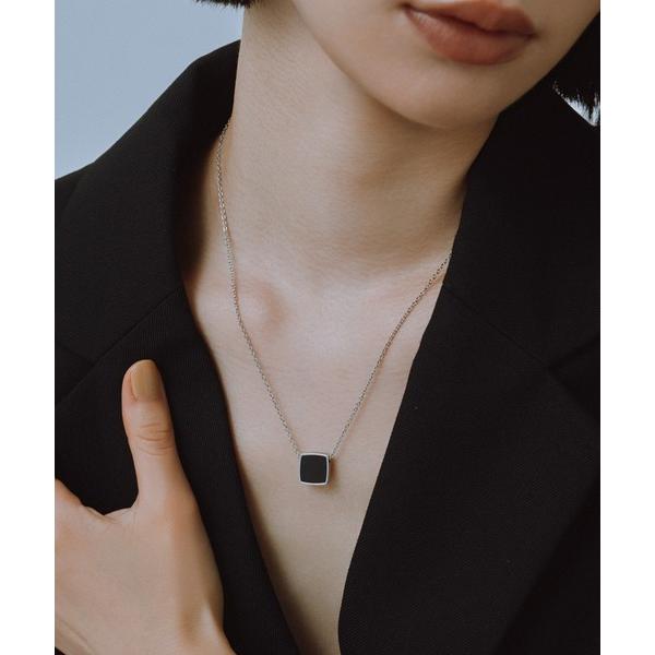 ZOZO問い合わせ番号:89234222ショップ:TONE，トーンブランド:novice，ノーヴィス，tone，トーン商品名:【novice】Onyx Pendant Necklace［Stainless］カテゴリ:アクセサリー>ネッ...