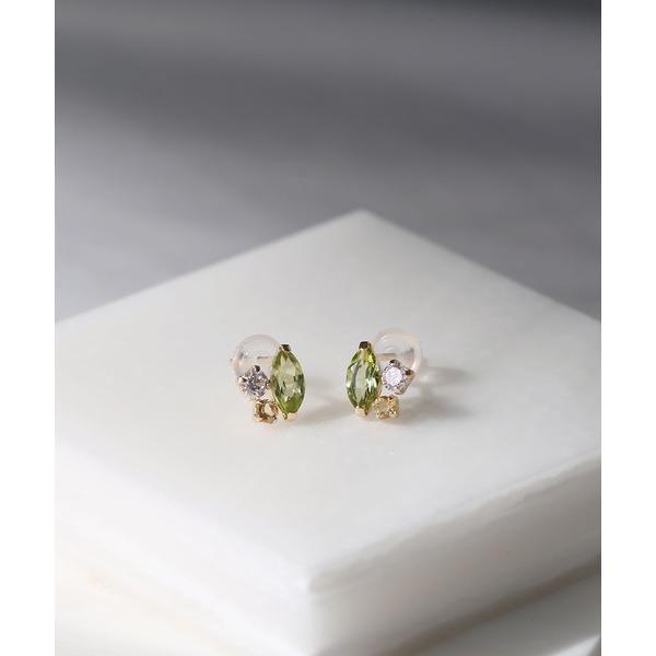 ※このアイテムは返品・交換対象外商品です。ZOZO問い合わせ番号:89234317ショップ:collecala，コレカラブランド:queite，ケイト，colleca la，コレカラ商品名:K10 YG アソートピアス　ペリドット/シトリン...